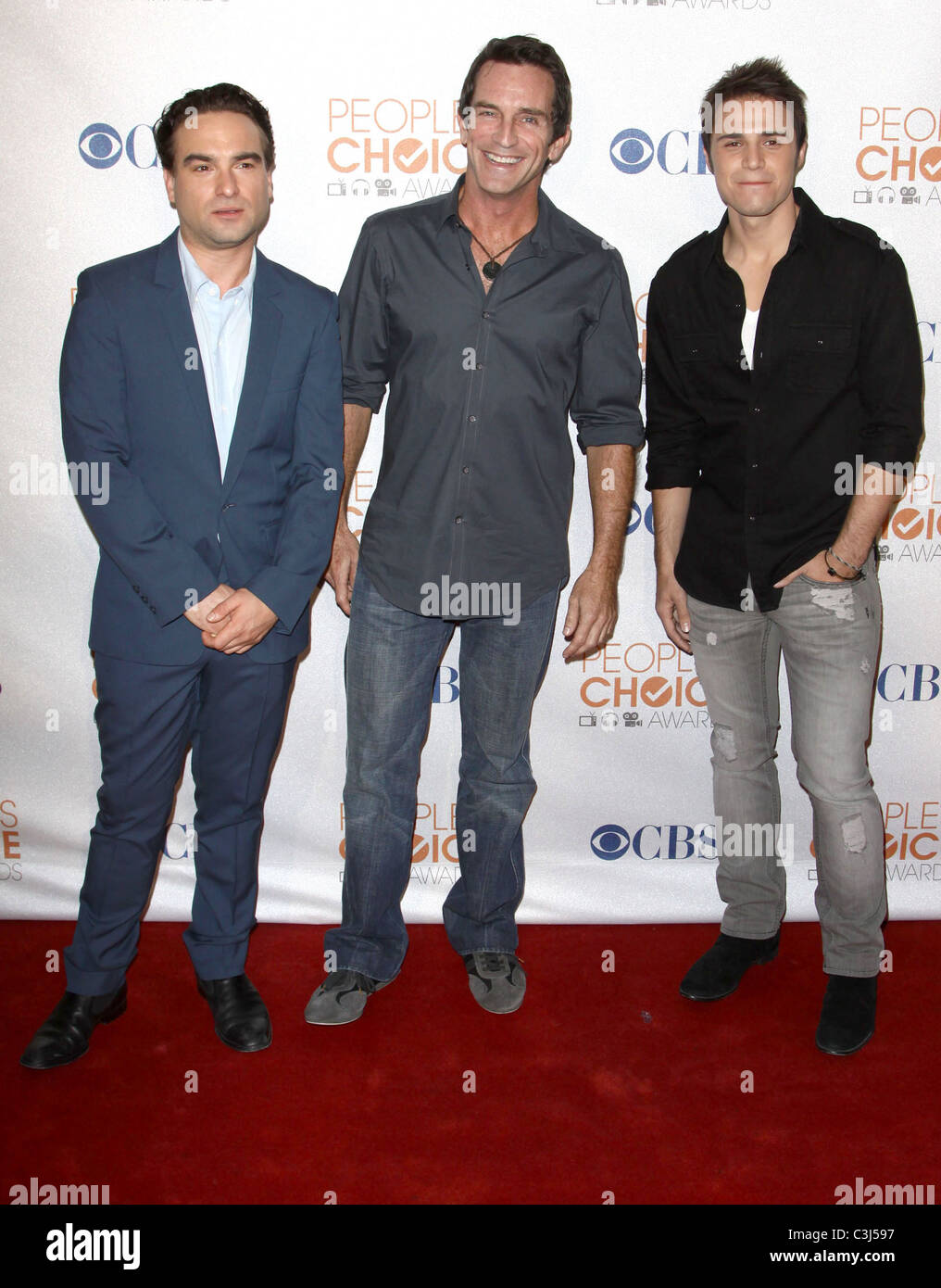 Jeff Probst, Mark Burnett and Kris Allen People's Choice Awards 2010 ...