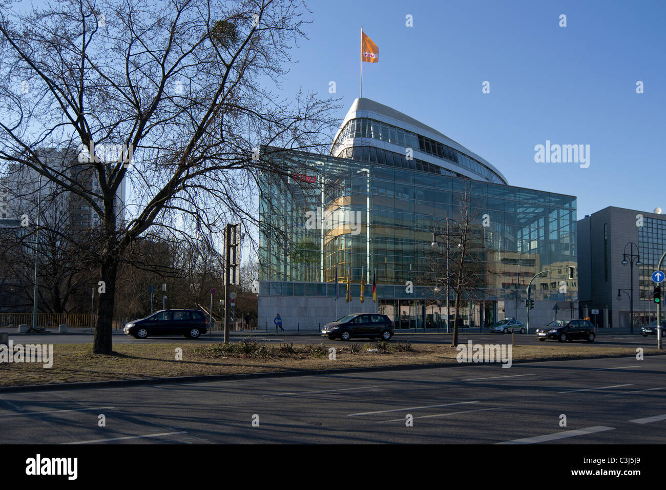 CDU, Konrad Adenauer Haus, Berlin, building of the CDU political party ...