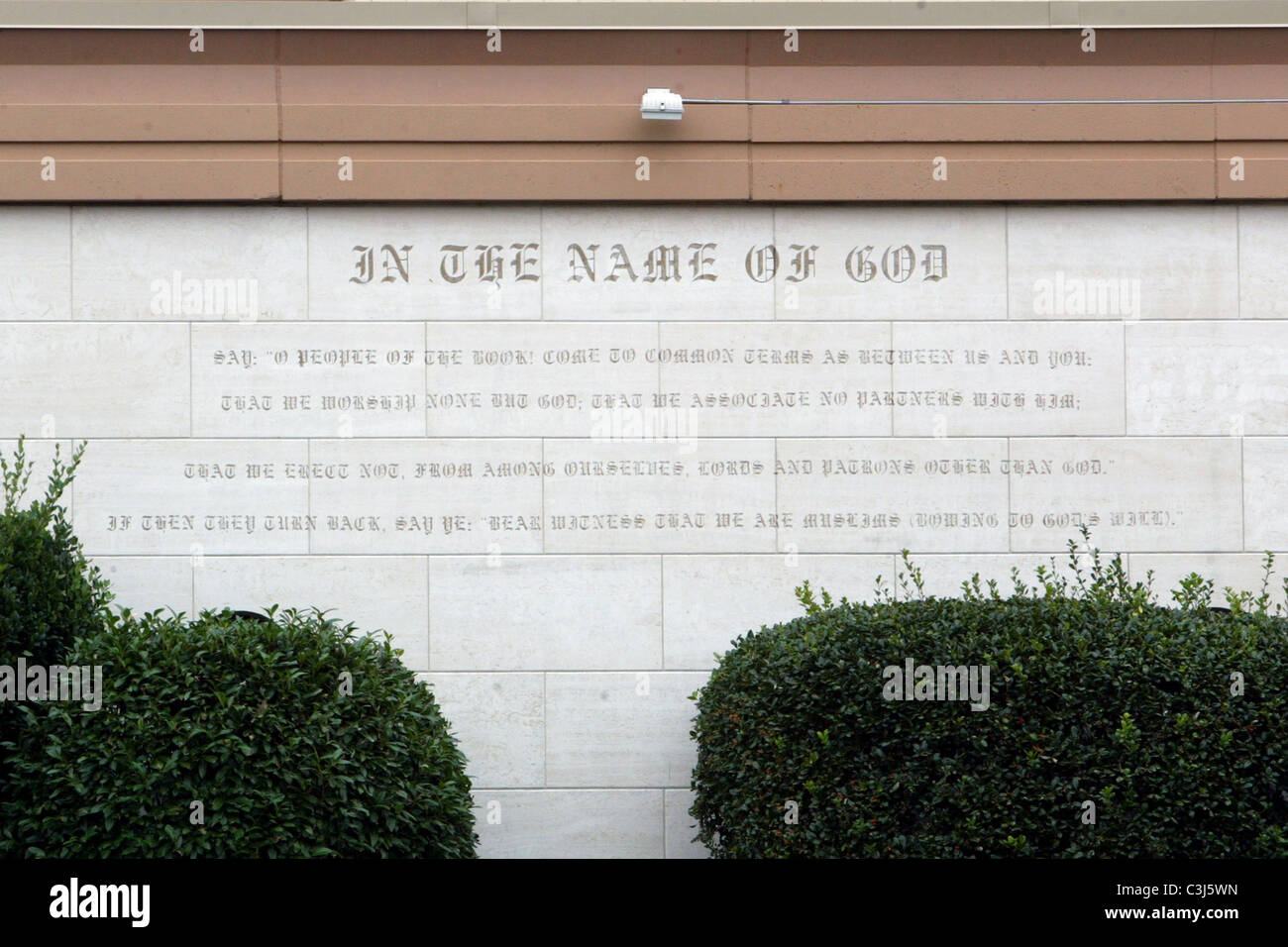 Atmosphere General view of the Dar Al Hijrah Islamic Center where the ...