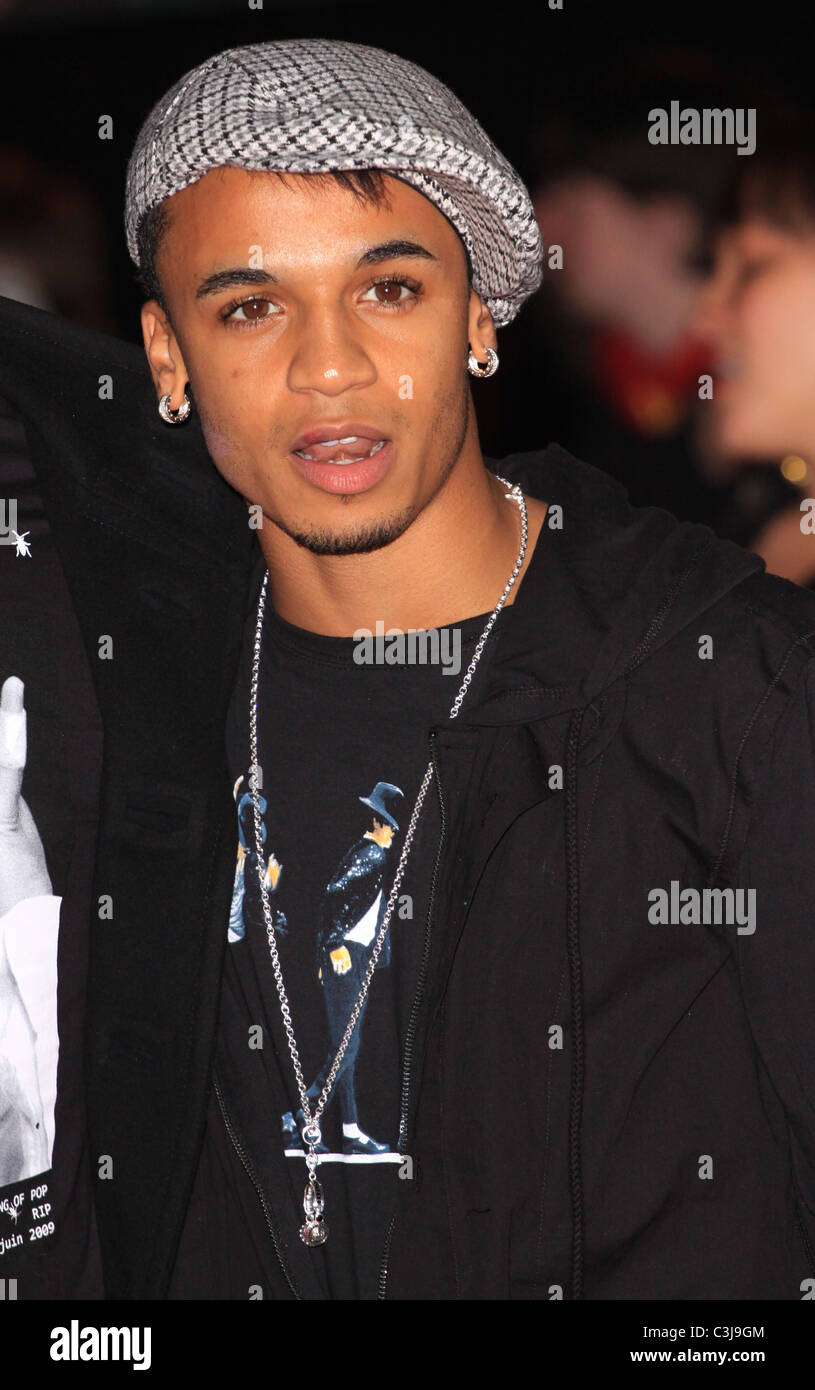 Aston Merrygold of JLS UK film premiere of Michael Jackson's 'This Is ...