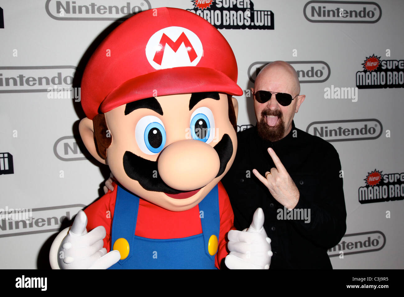 Mario and Judas Priest's Rob Halford 25 years of Mario celebration at ...