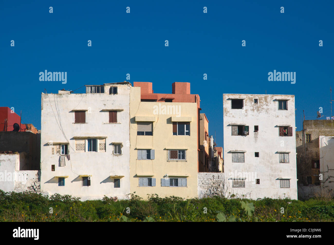 Residential blocks Salè northern Morocco Africa Stock Photo - Alamy