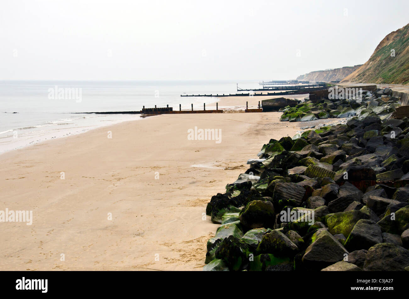 Part of the beach at Sheringham, North Norfolk, England Stock Photo - Alamy