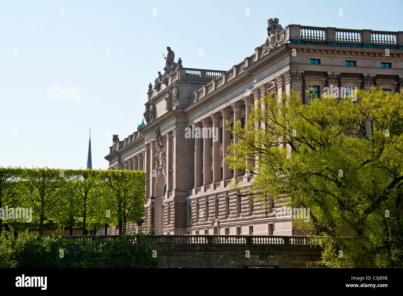 Swedens parliament building Riksdagshuset Riksdagen Stock Photo - Alamy