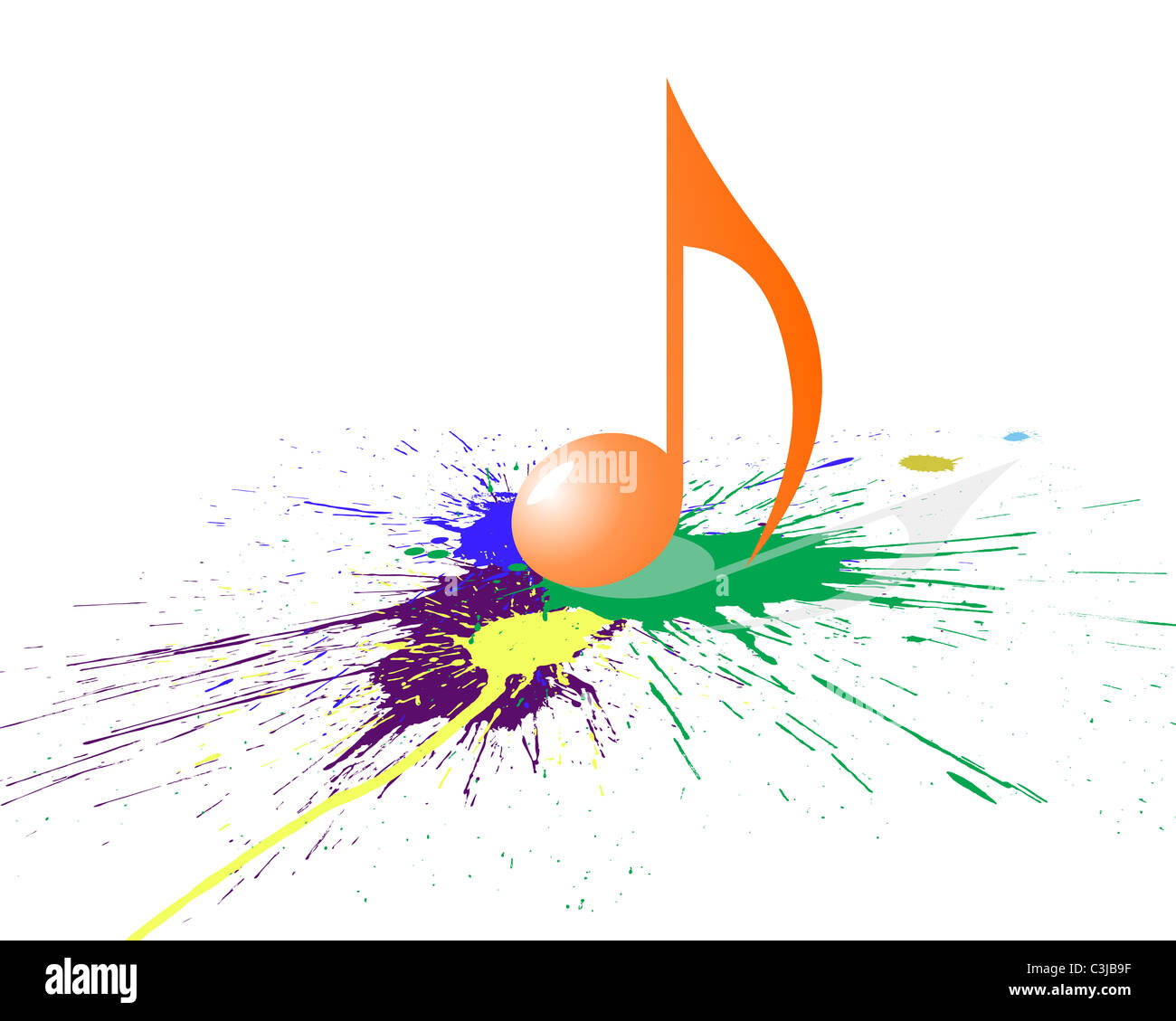 Vector musical notes staff background for design use Stock Photo - Alamy