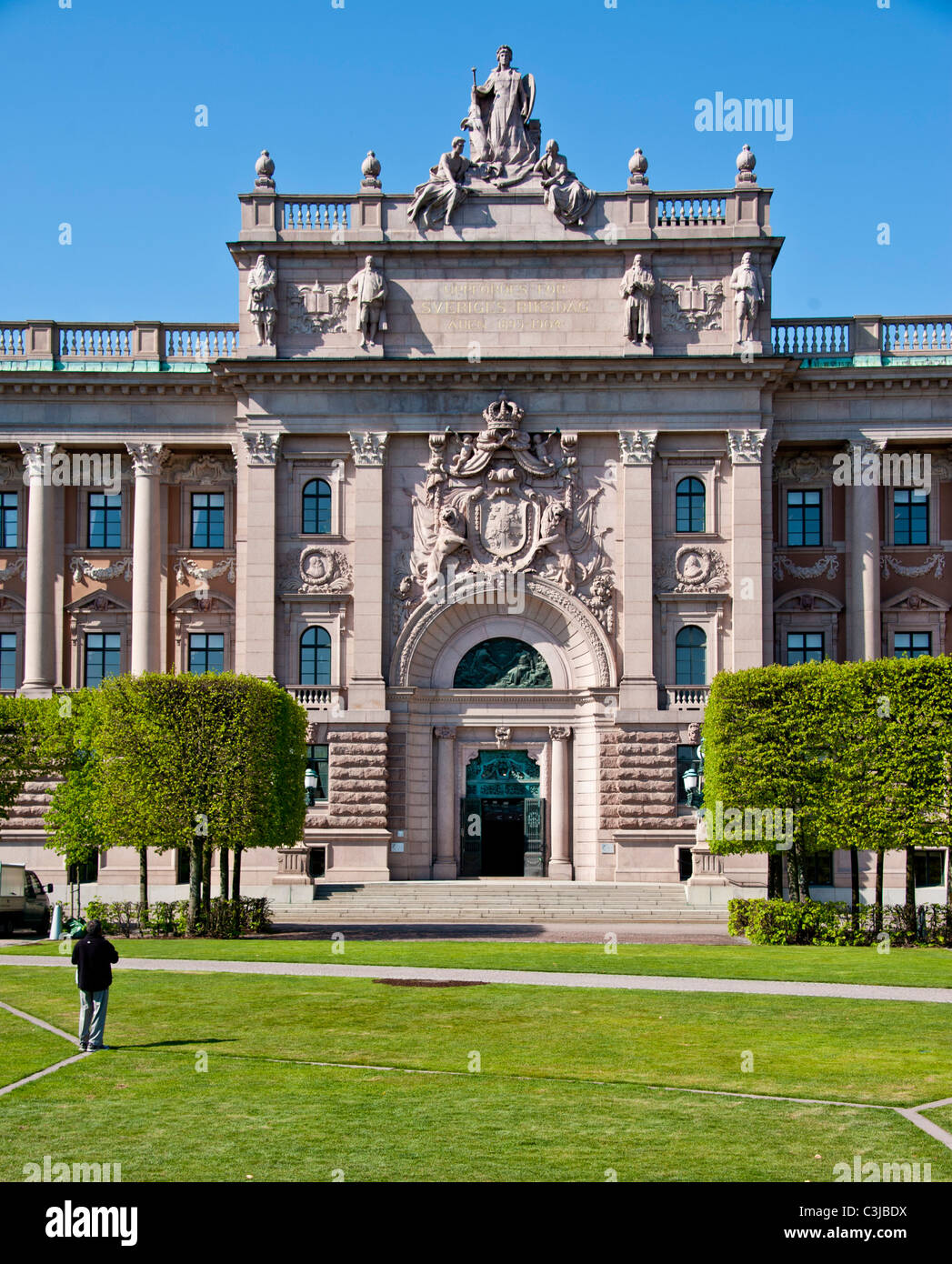 Swedens parliament building Riksdagshuset Riksdagen Stock Photo - Alamy