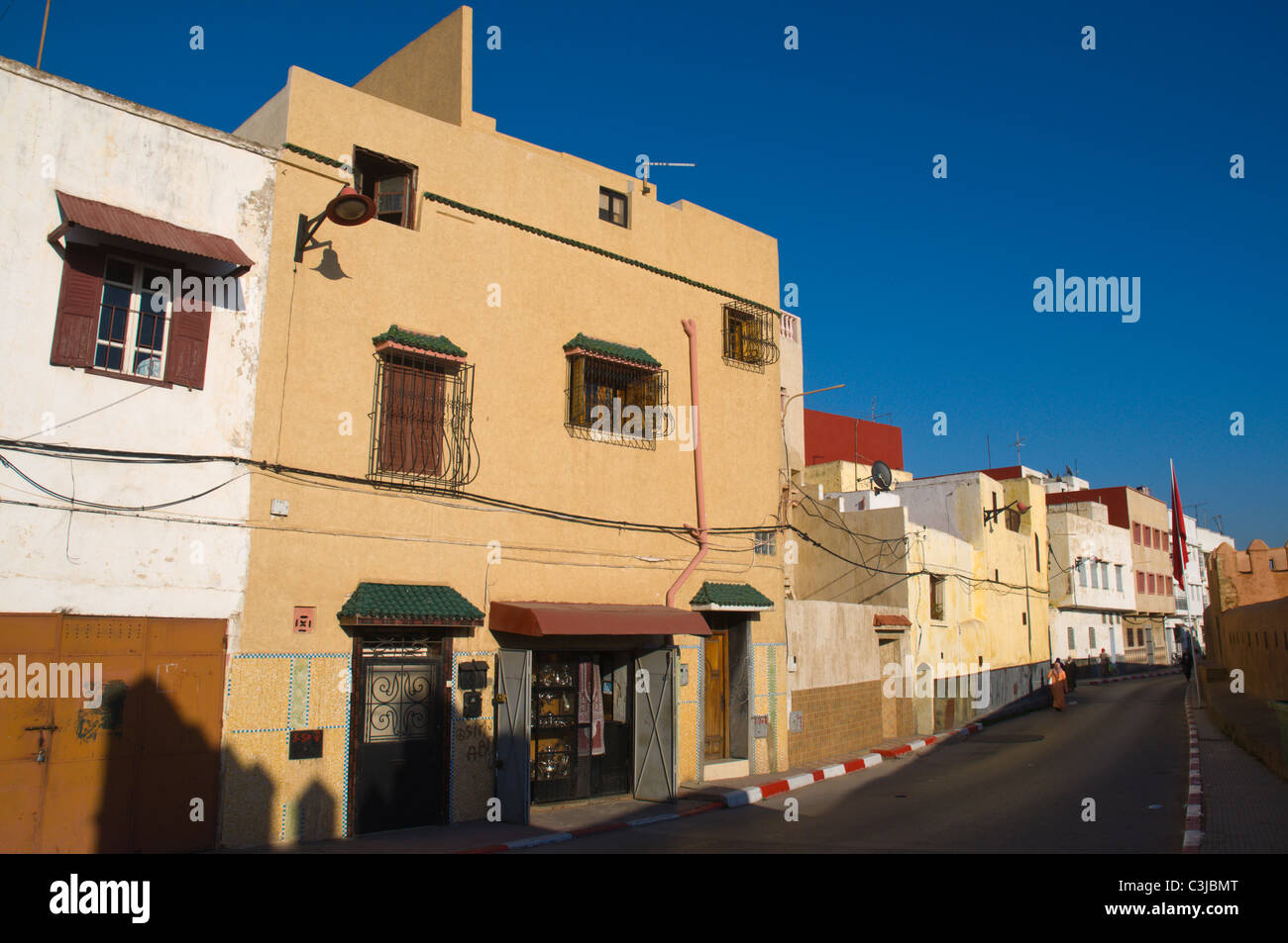 Residential houses in Medina old town Salè northern Morocco Africa ...
