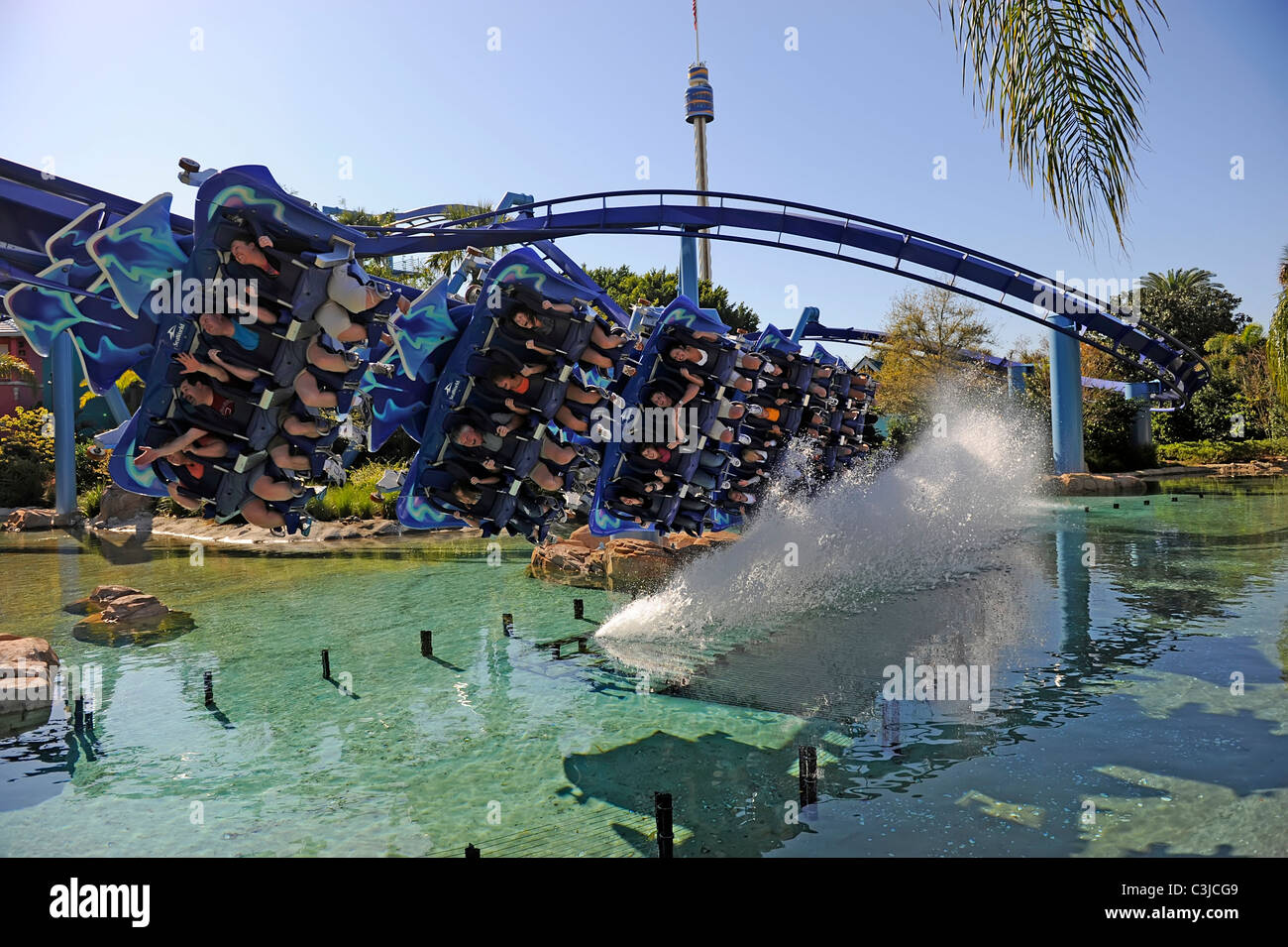 Manta theme park ride hi-res stock photography and images - Alamy