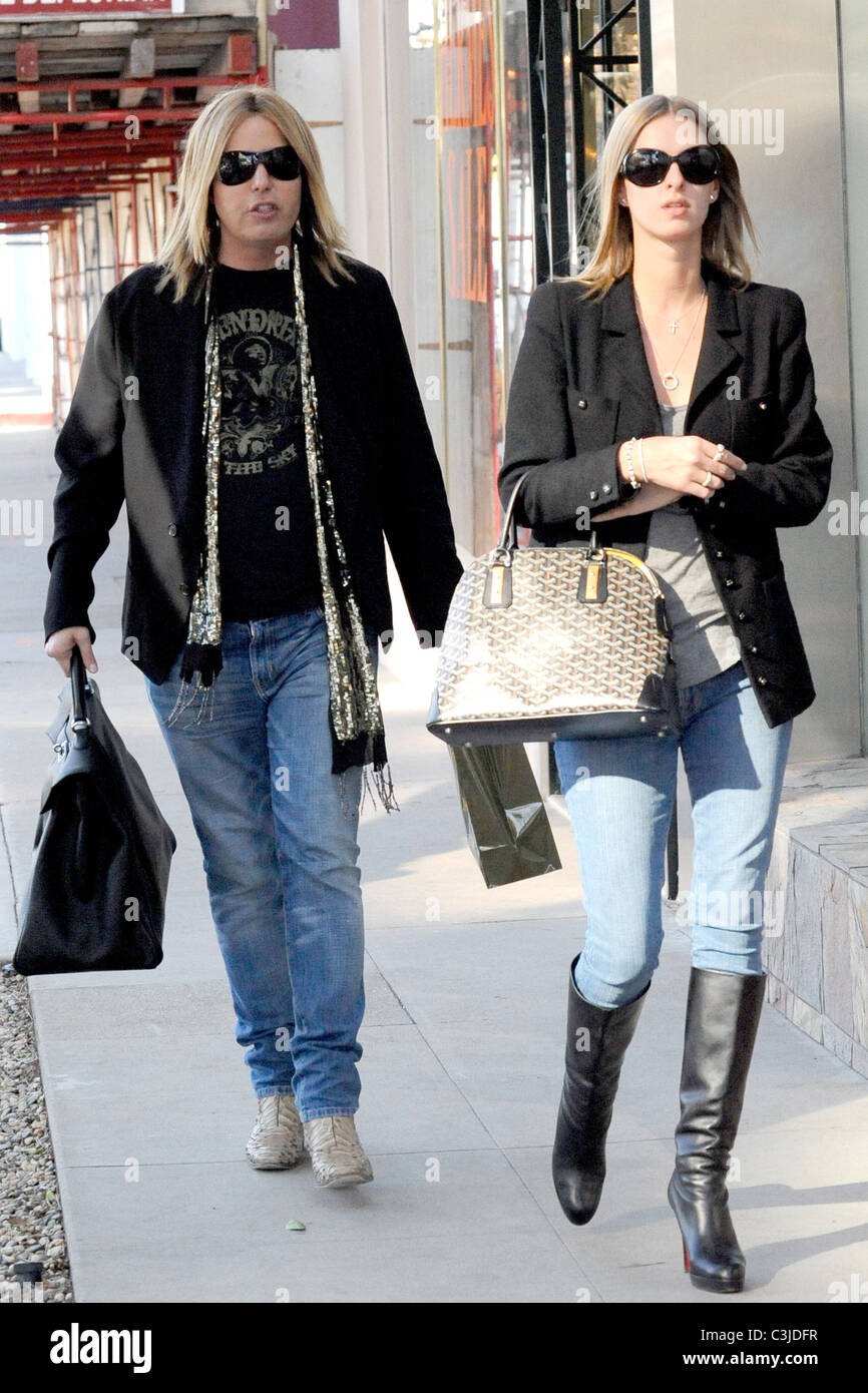 Steven Cojocaru and Nicky Hilton shopping at Mayfair House on Beverly ...