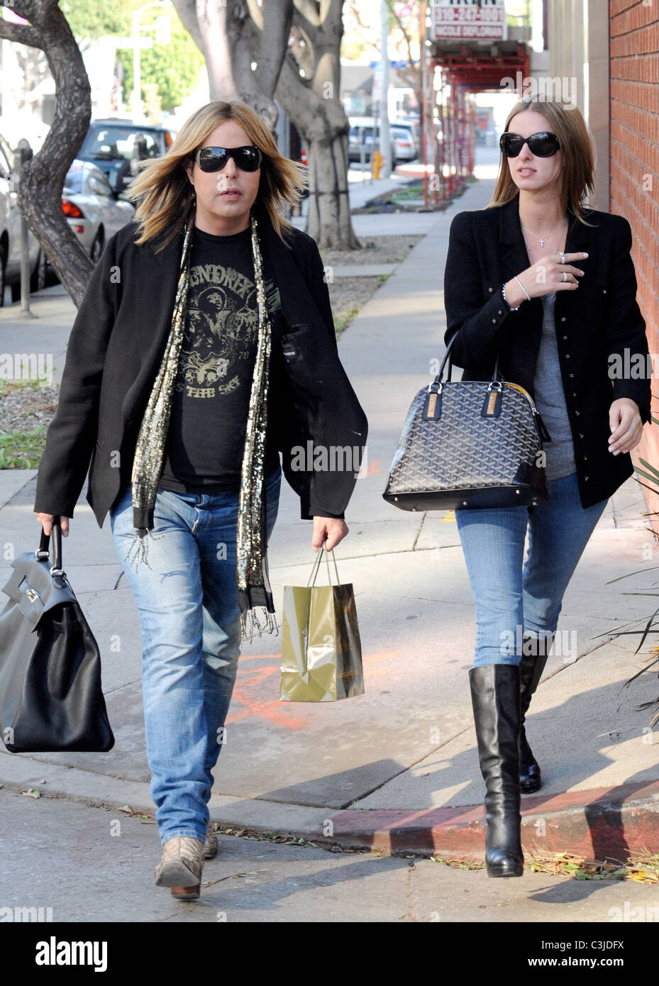 Steven Cojocaru and Nicky Hilton shopping at Mayfair House on Beverly ...