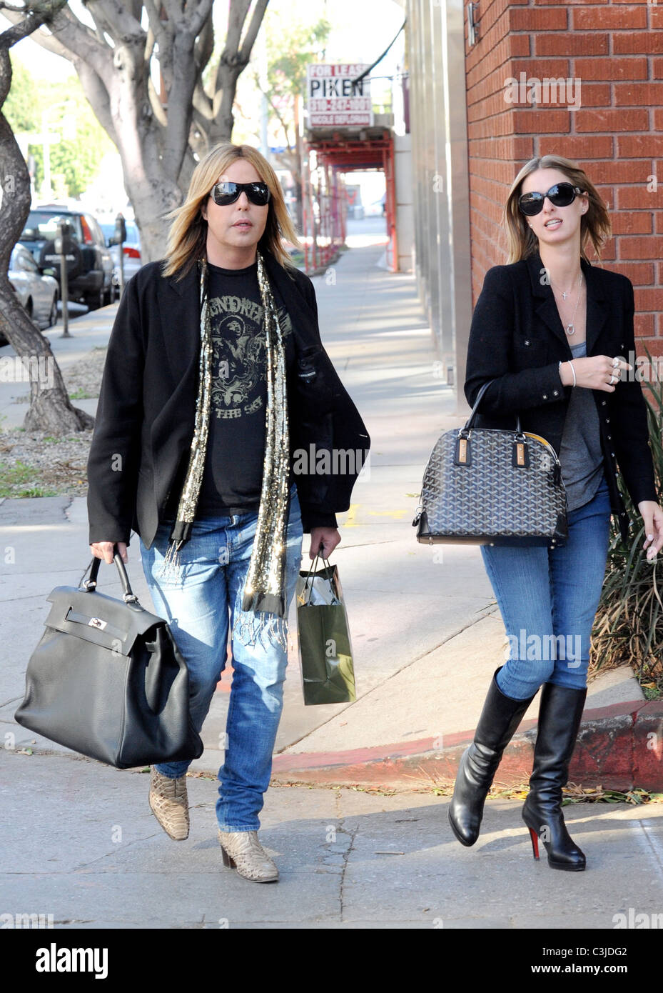 Steven Cojocaru and Nicky Hilton shopping at Mayfair House on Beverly ...