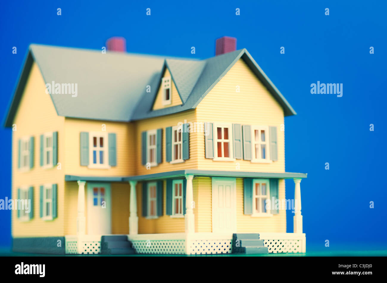 Studio shot of model of house Stock Photo - Alamy