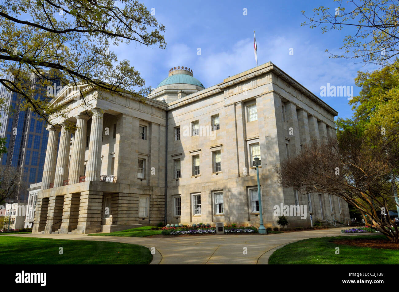 State Capitol Building complex at Raleigh North Carolina Stock Photo ...