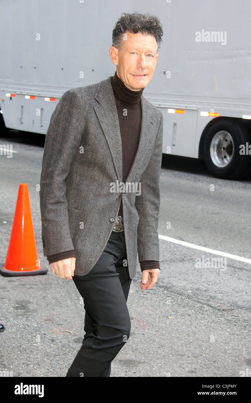 American singer-songwriter and actor Lyle Lovett outside the Ed ...