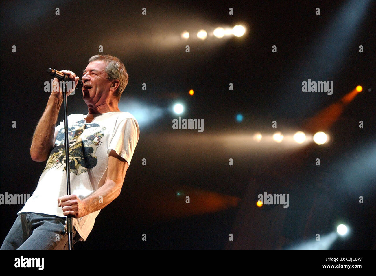 Ian Gillan of British rockband Deep Purple performs on stage at ...