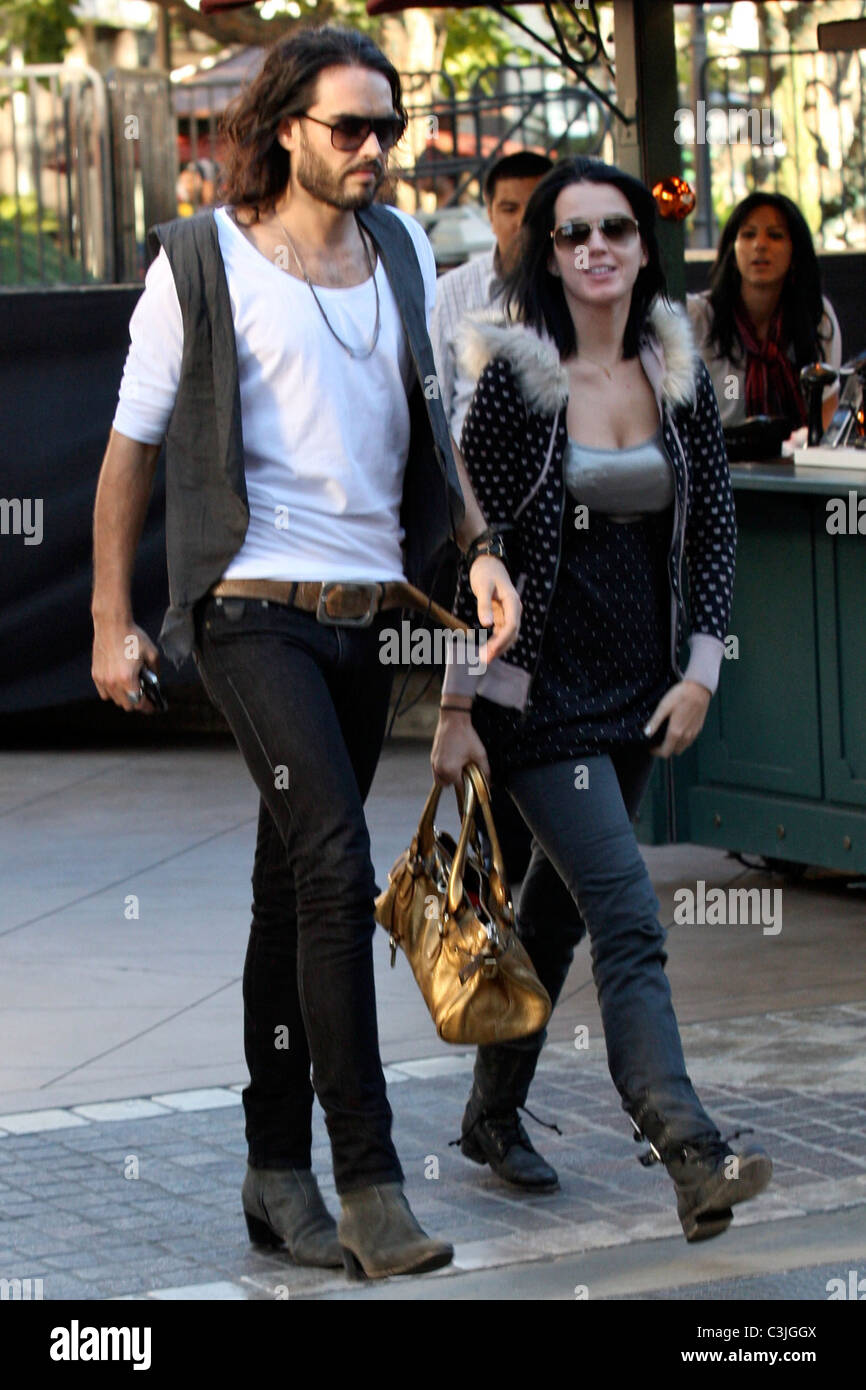 Russell Brand and Katy Perry head to see a movie in Hollywood Los ...