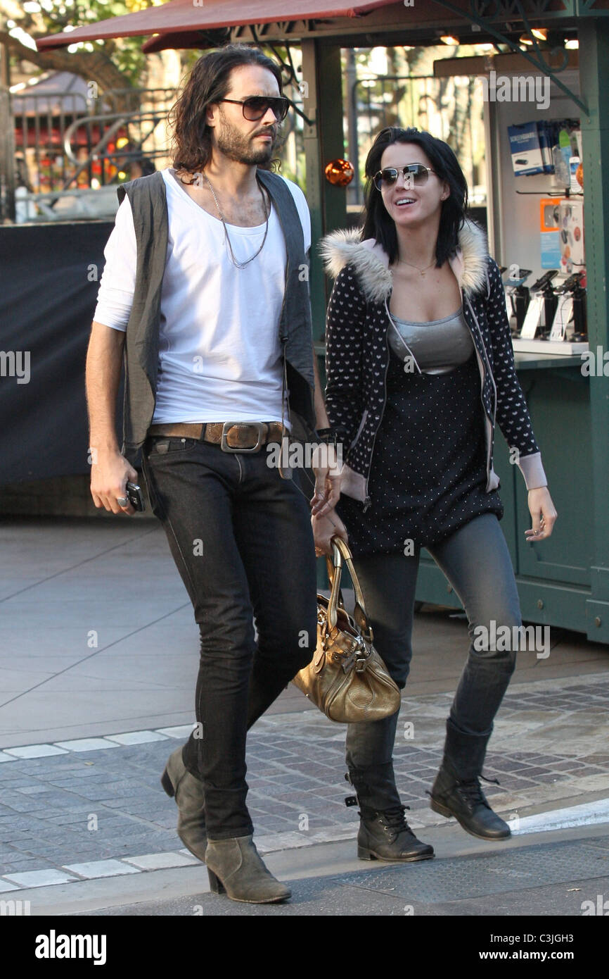 Russell Brand and Katy Perry head to see a movie in Hollywood Los ...
