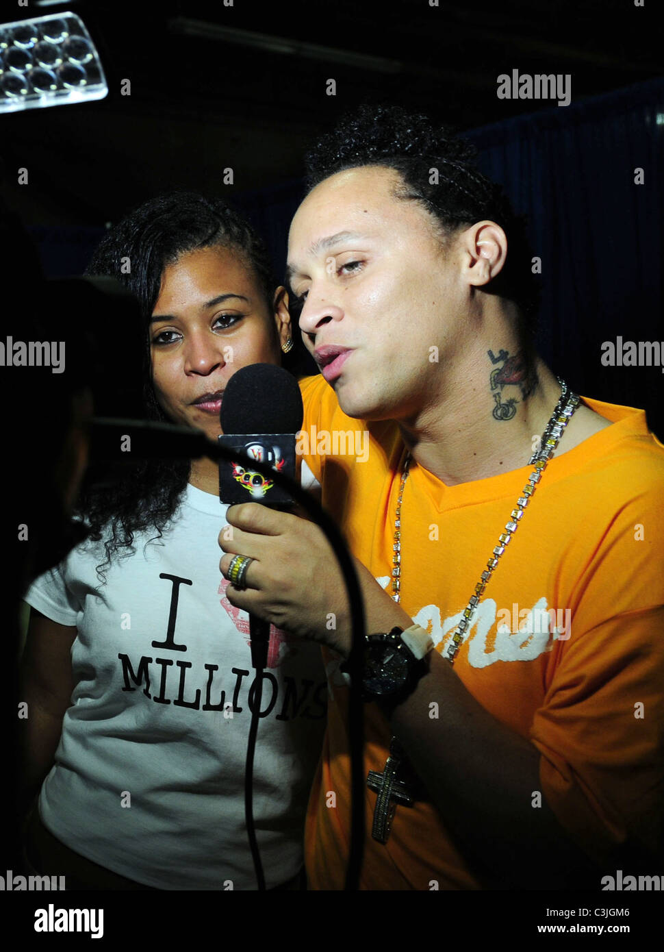 Reggae artists Pascalle & Red Rat performing live at Reggae Bash 2009 ...