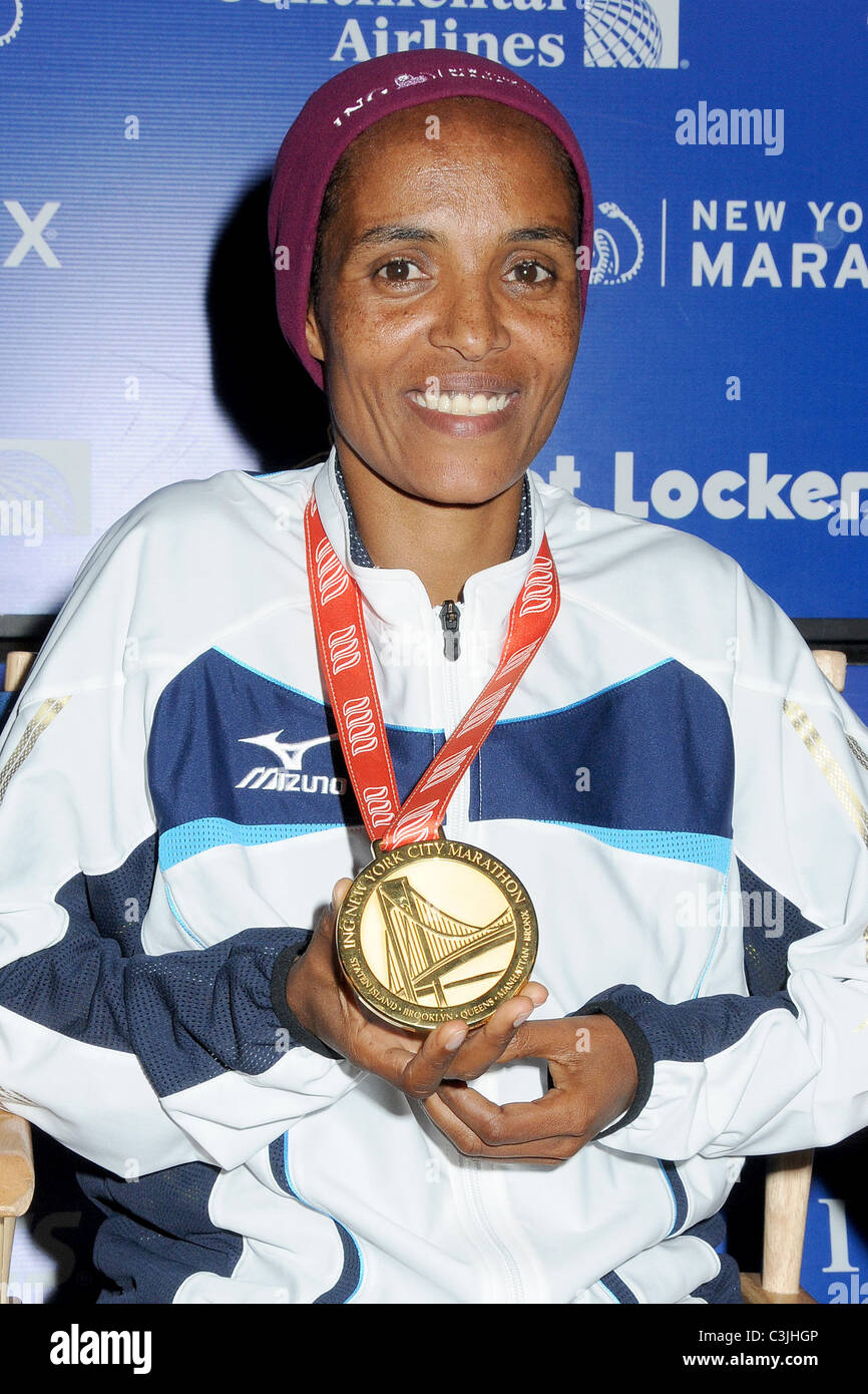 Derartu Tulu Winners Press Conference for The ING New York City ...