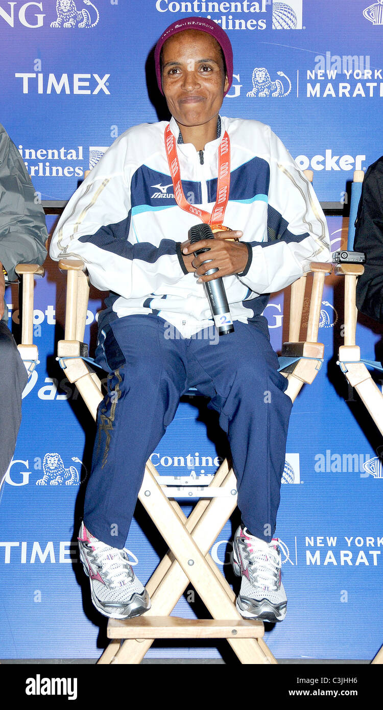 Derartu Tulu Winners Press Conference for The ING New York City ...