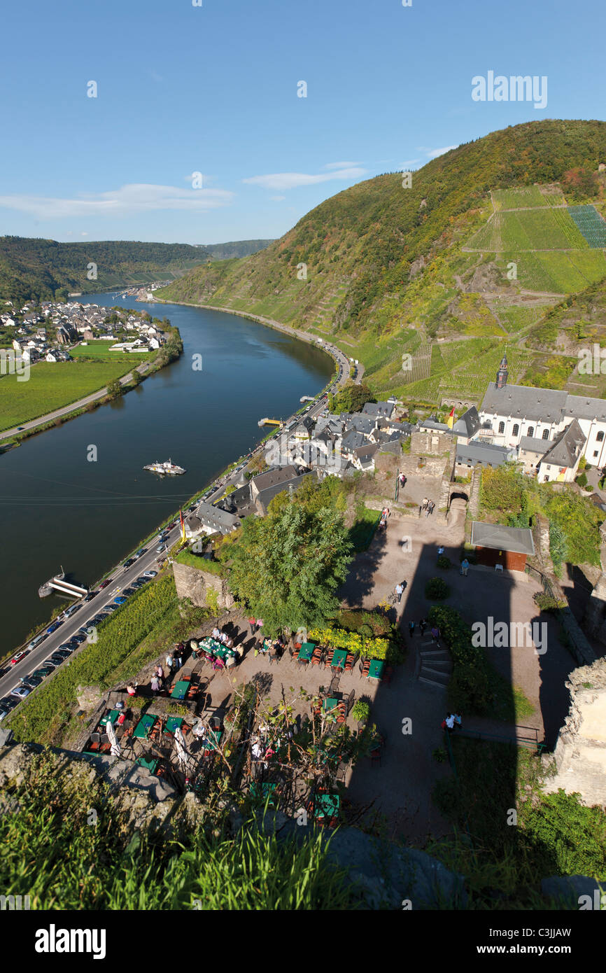 Europe, Germany, Rhineland-Palatinate, View of village and church of ...