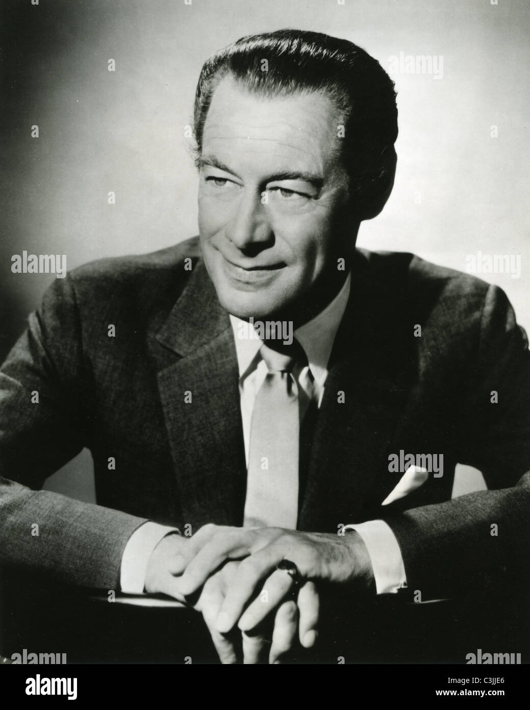 REX HARRISON (1908-1990) UK stage and film actor about 1945 Stock Photo ...