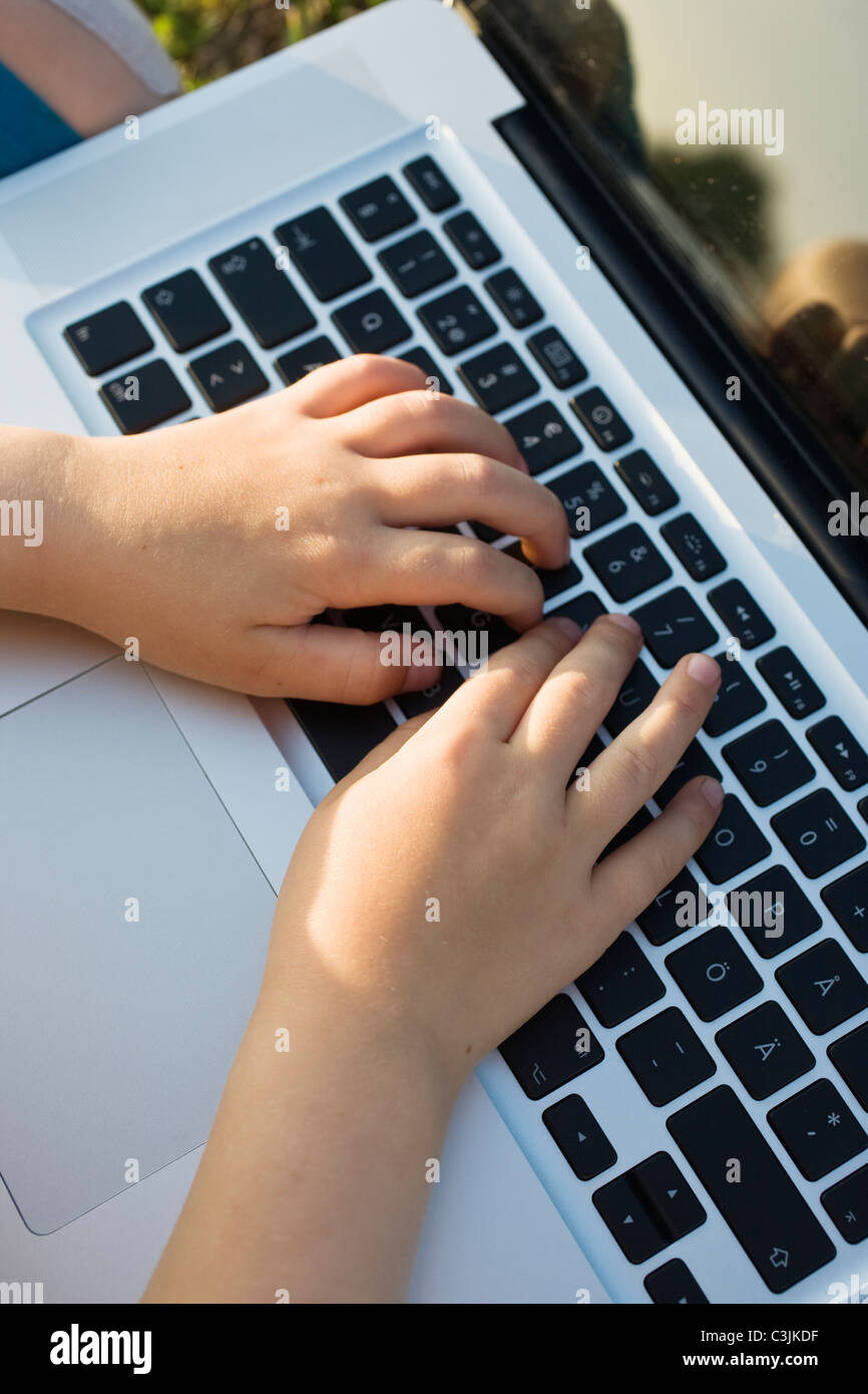 Girl Keyboards Computer High Resolution Stock Photography and Images ...
