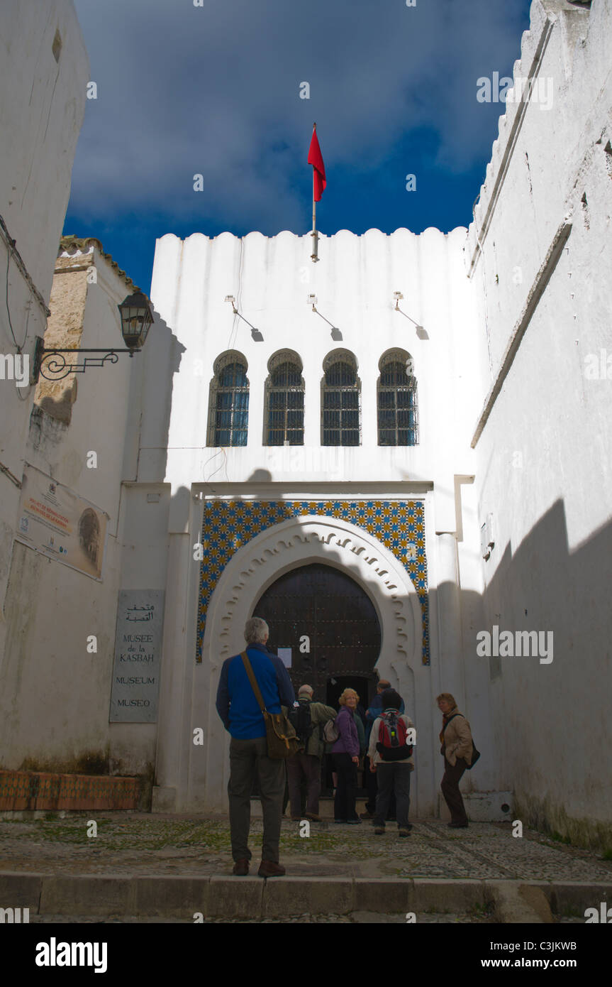 Kasbah museum exterior Kasbah fortress area Medina old town Tangier ...
