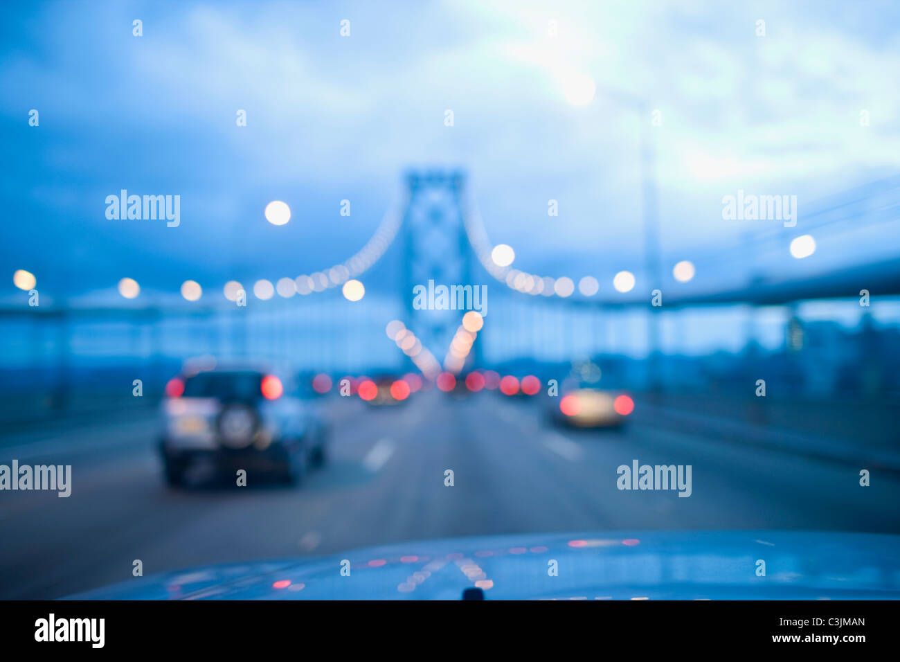 USA, San Francisco, Driving on Golden Gate Bridge Stock Photo - Alamy