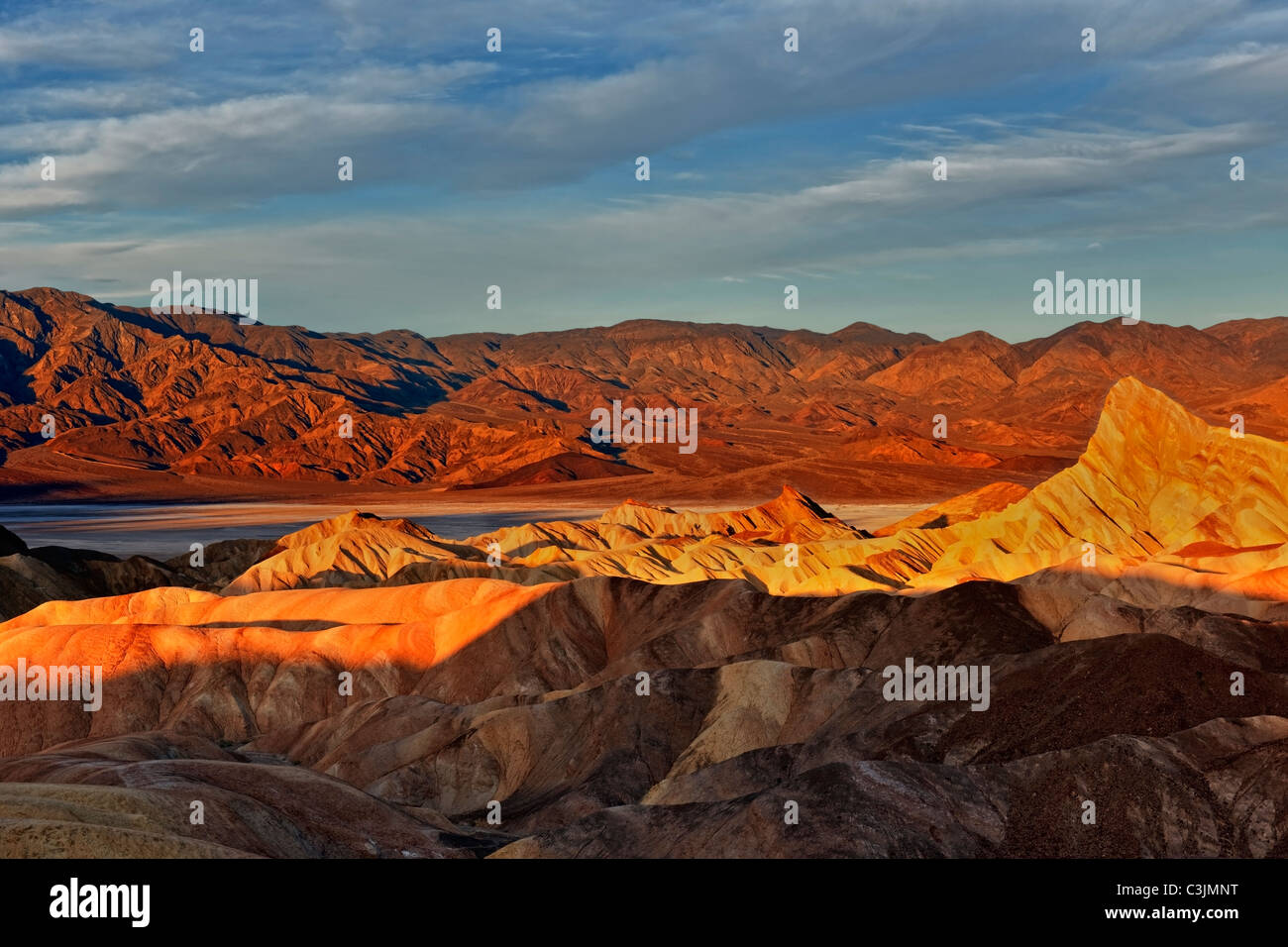 Morning light bathes Manly Beacon Peak and the Panamint Range from ...