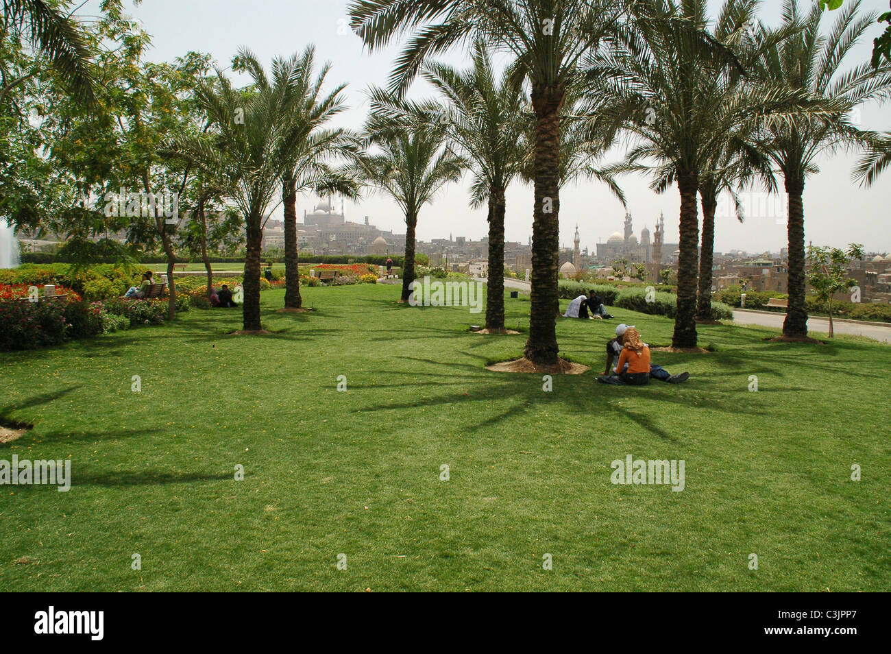 The Azhar Park in the old Islamic quarter of the inner city, providing ...