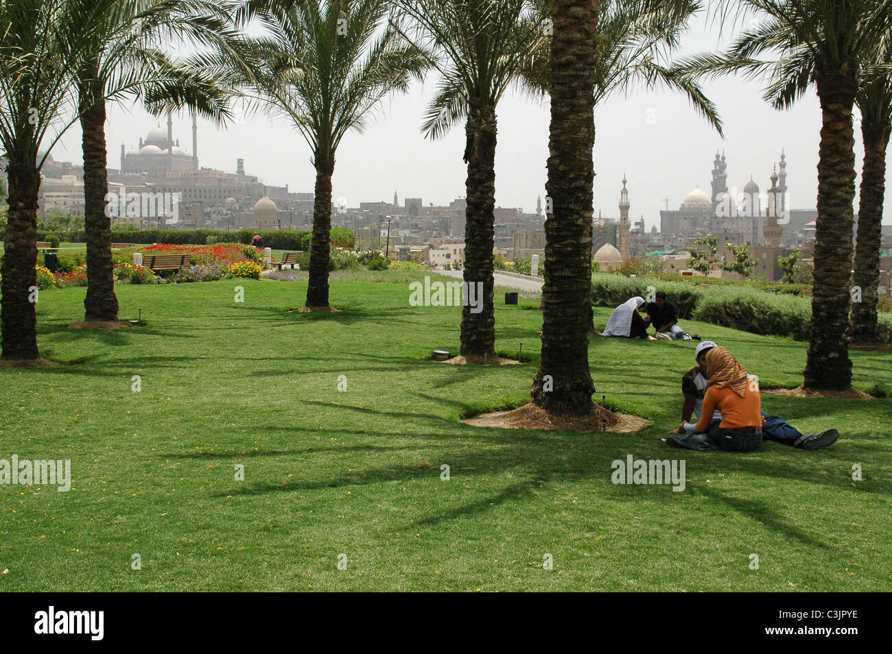 The Azhar Park in the old Islamic quarter of the inner city, providing ...
