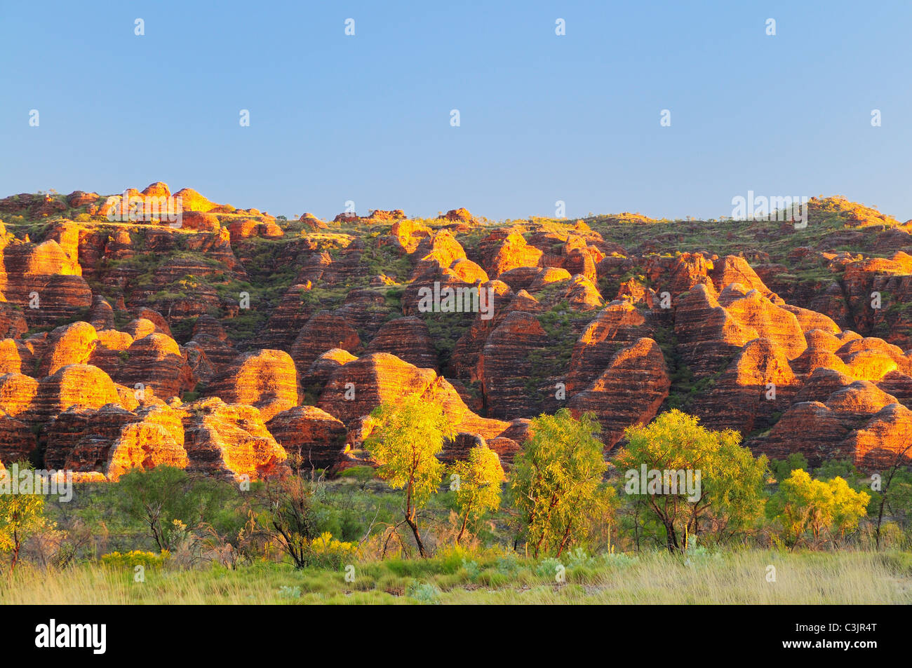Australia, Western Australia, Kimberley, View of bungle bungle range in ...