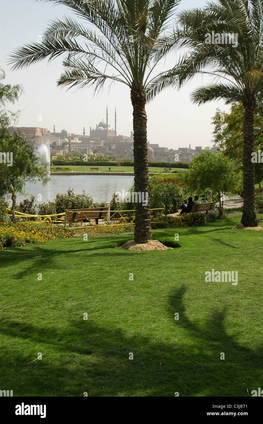 The Azhar Park in the old Islamic quarter of the inner city, providing ...