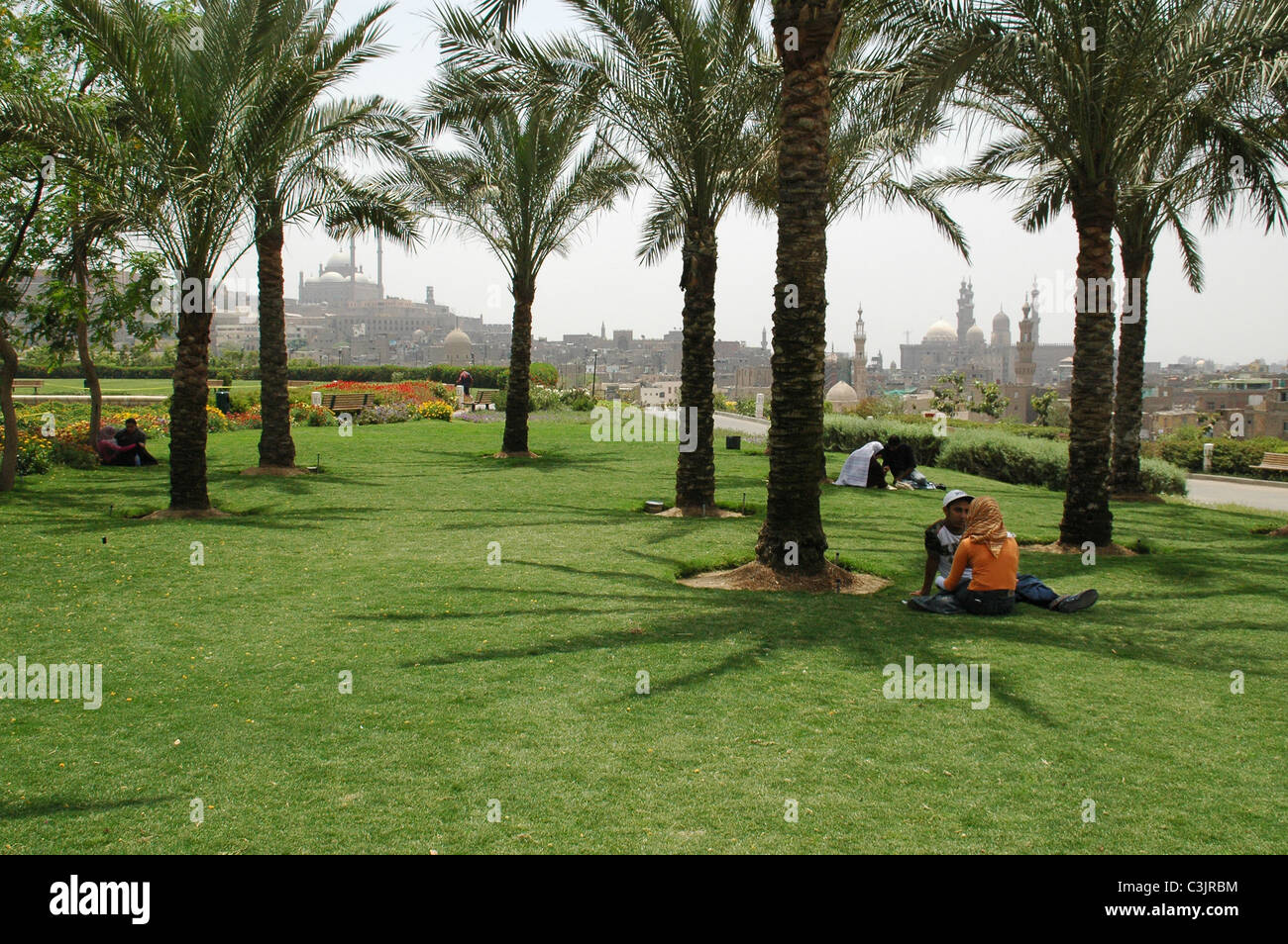 The Azhar Park in the old Islamic quarter of the inner city, providing ...