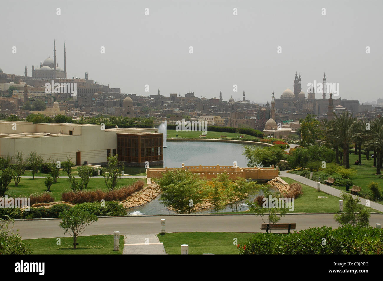 The Azhar Park in the old Islamic quarter of the inner city, providing ...