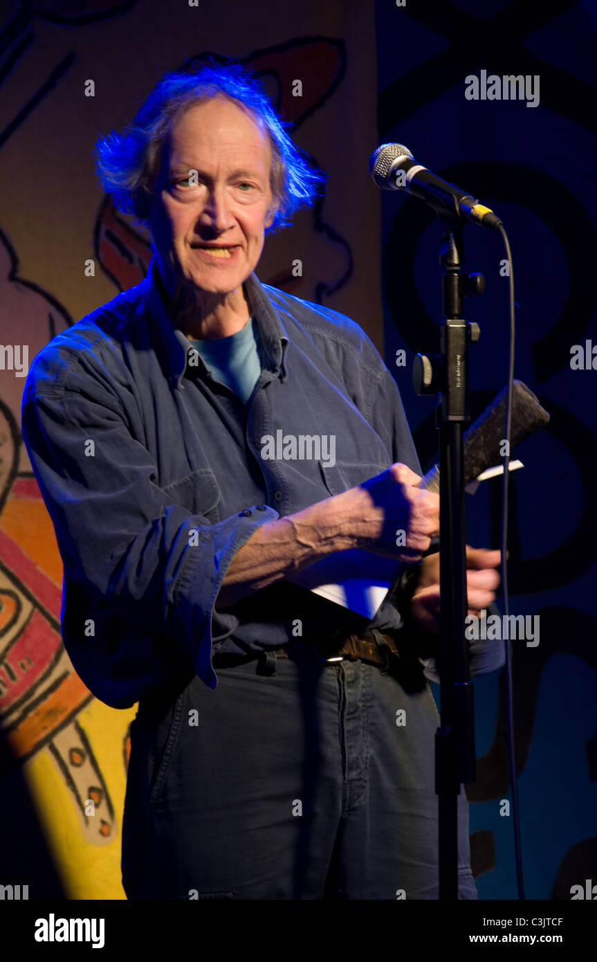 Michael Horovitz reading Poetry at Express Excess, Camden, London Stock ...