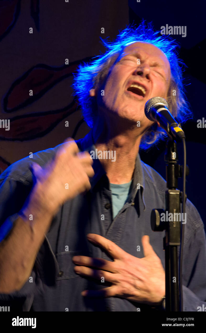 Michael Horovitz reading Poetry at Express Excess, Camden, London Stock ...