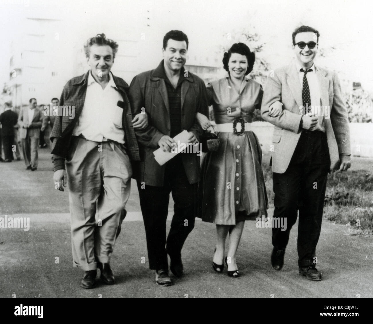 MARIO LANZA (1921-1959) US actor/singer with his wife Betty about 1951 ...