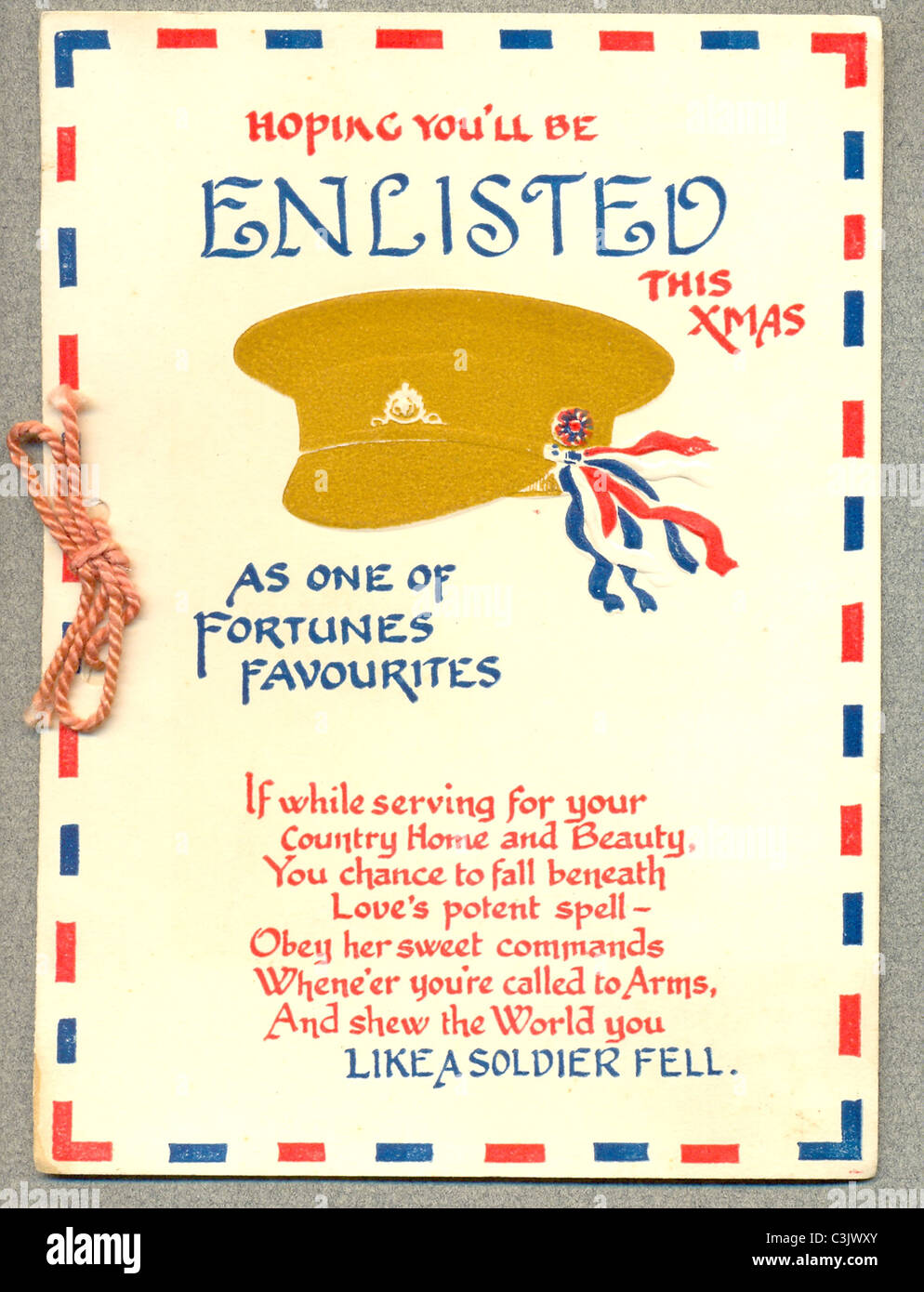 World war enlistment card hi-res stock photography and images - Alamy