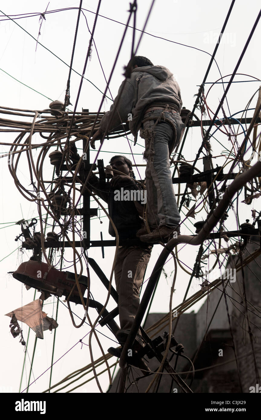 Indian electricity cable hi-res stock photography and images - Alamy
