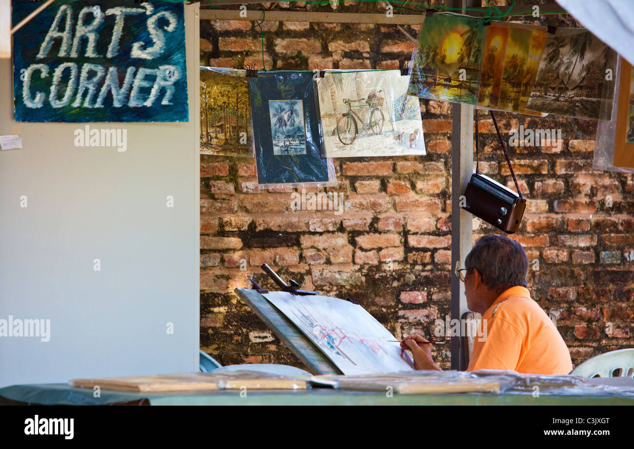 An Artist at Work Stock Photo - Alamy