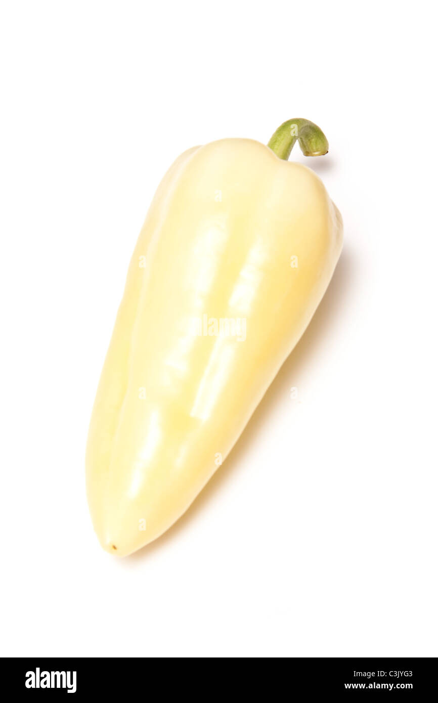 White paprika pepper isolated on a white studio background Stock Photo ...