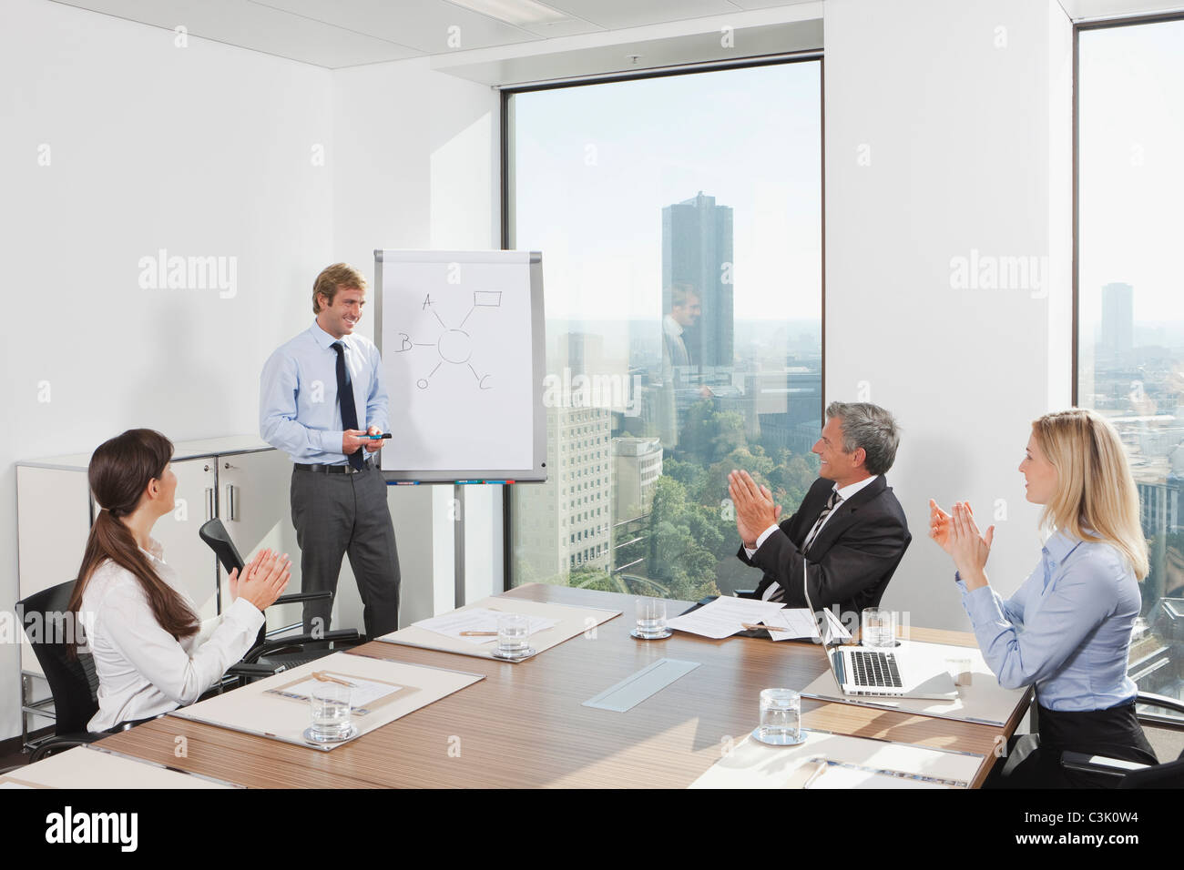 Germany, Frankfurt, Business people in conference room Stock Photo - Alamy
