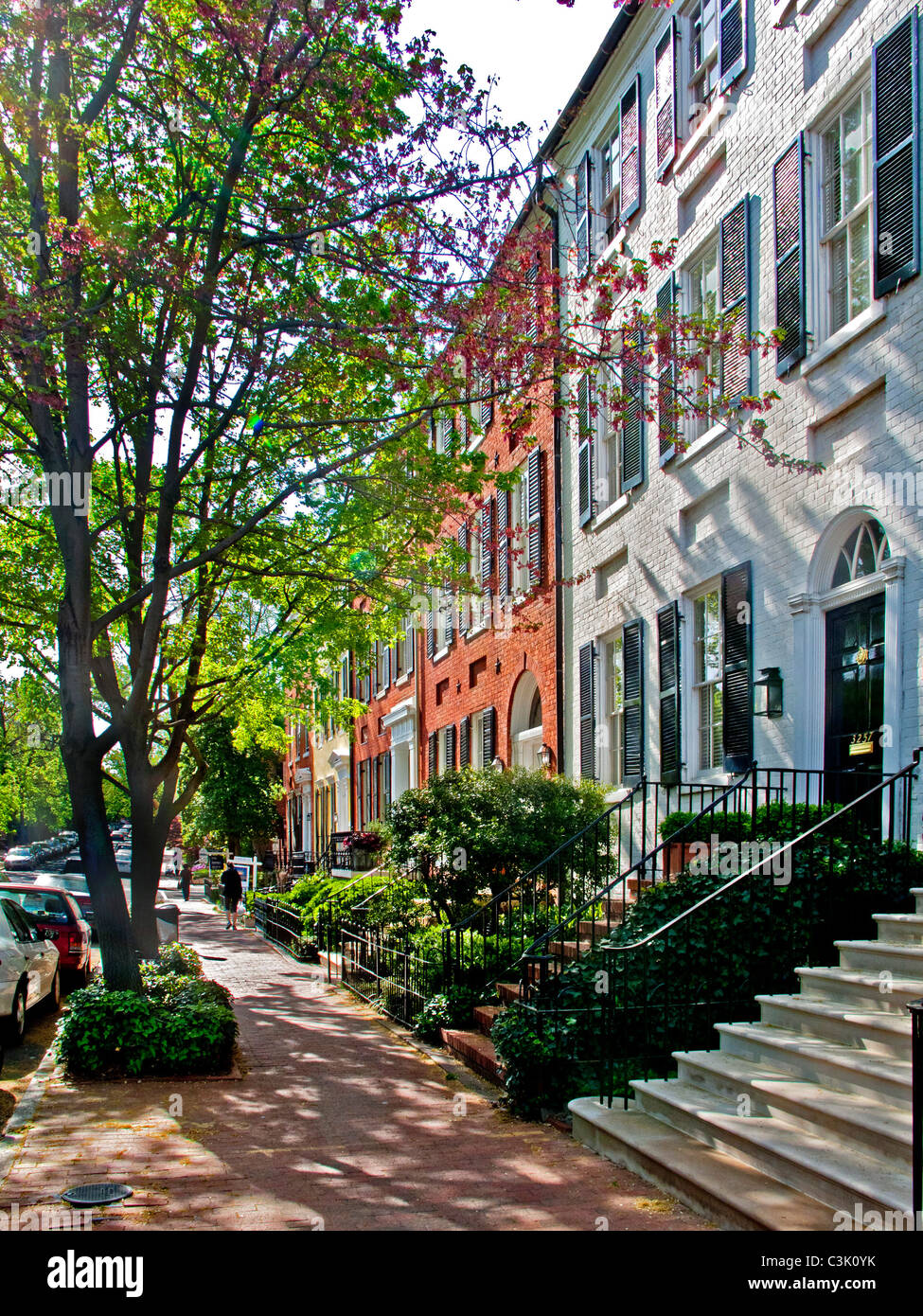 Georgetown neighborhood row houses hi-res stock photography and images ...