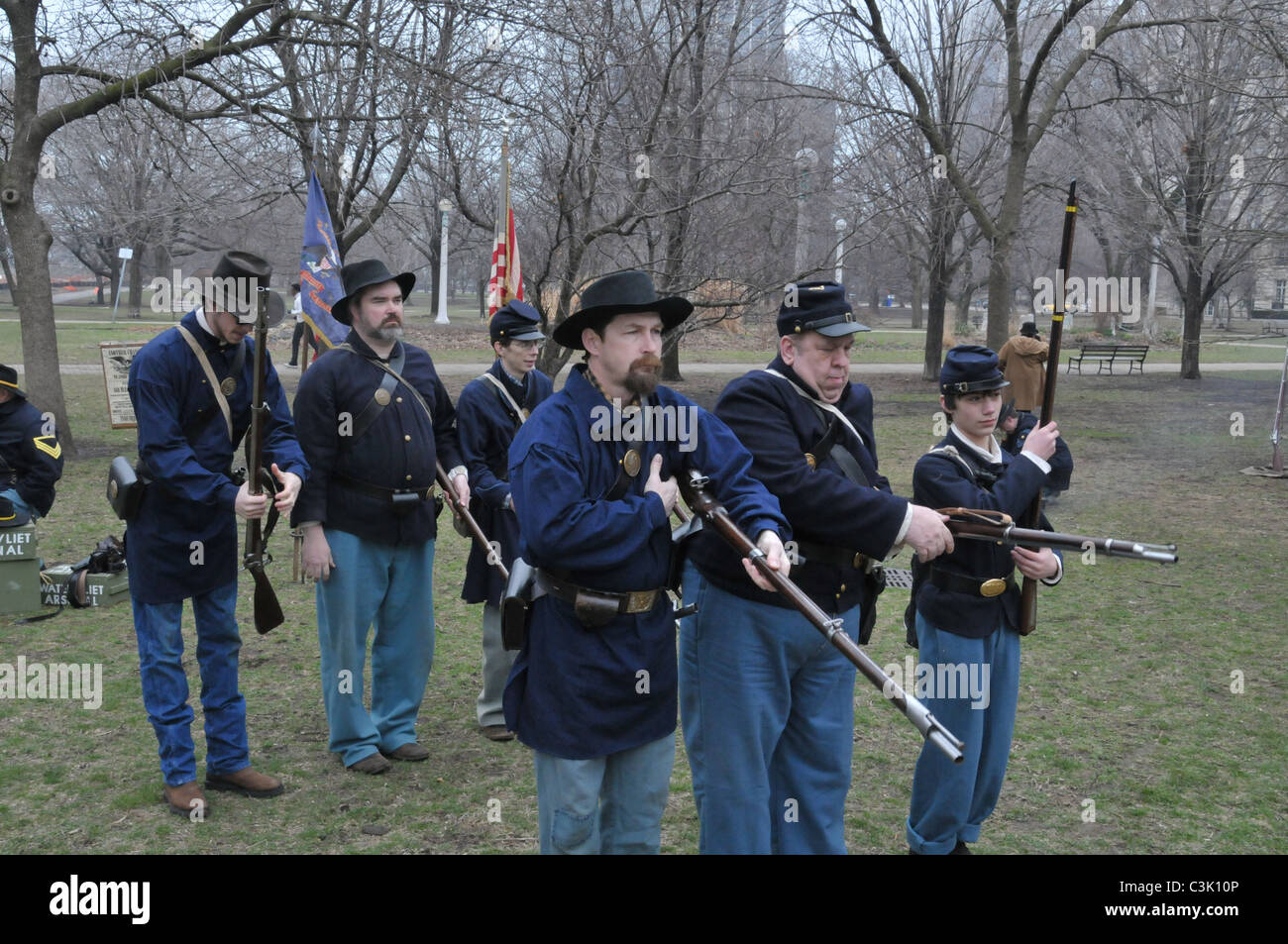Union Soldiers American Civil war Stock Photo - Alamy