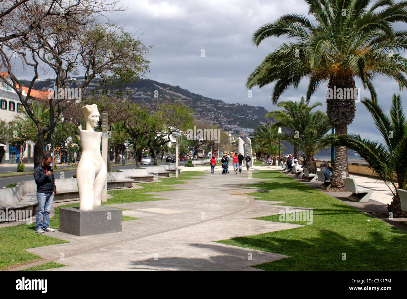 Seafront promenade Funchal Madeira Stock Photo - Alamy