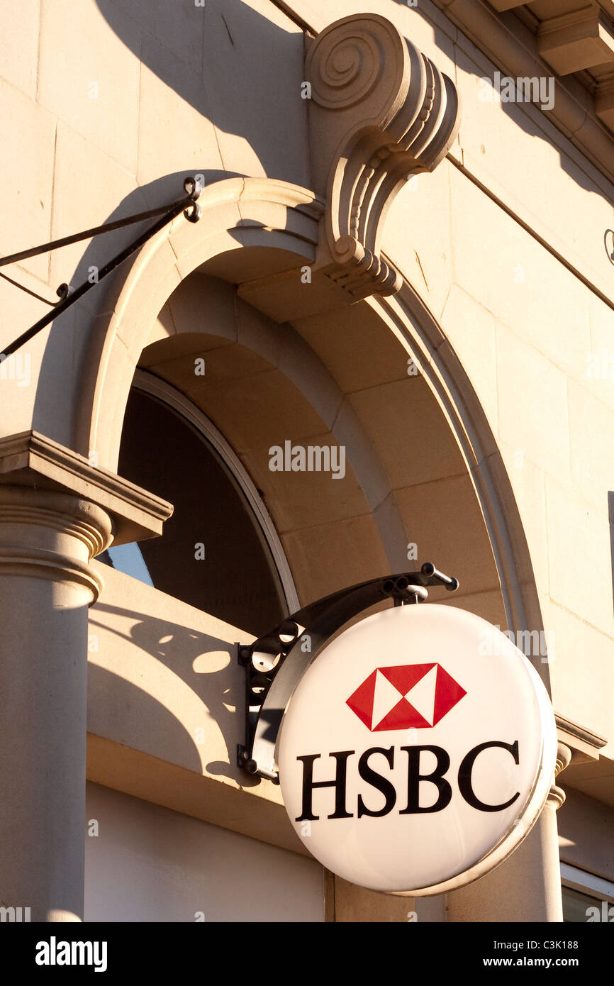 HSBC Bury St Edmunds branch, exterior sign Stock Photo - Alamy