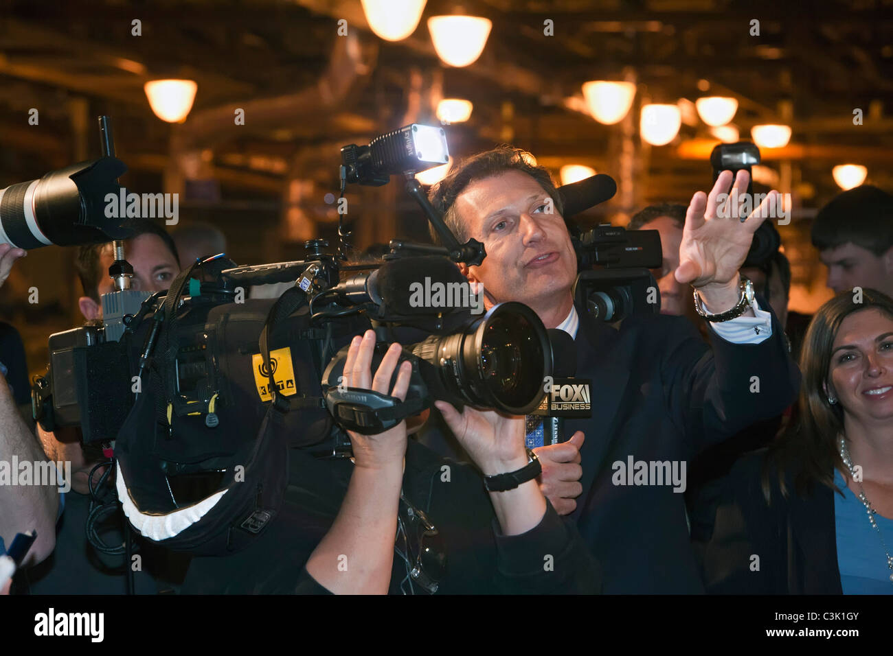 Fox News TV Reporter Stock Photo - Alamy