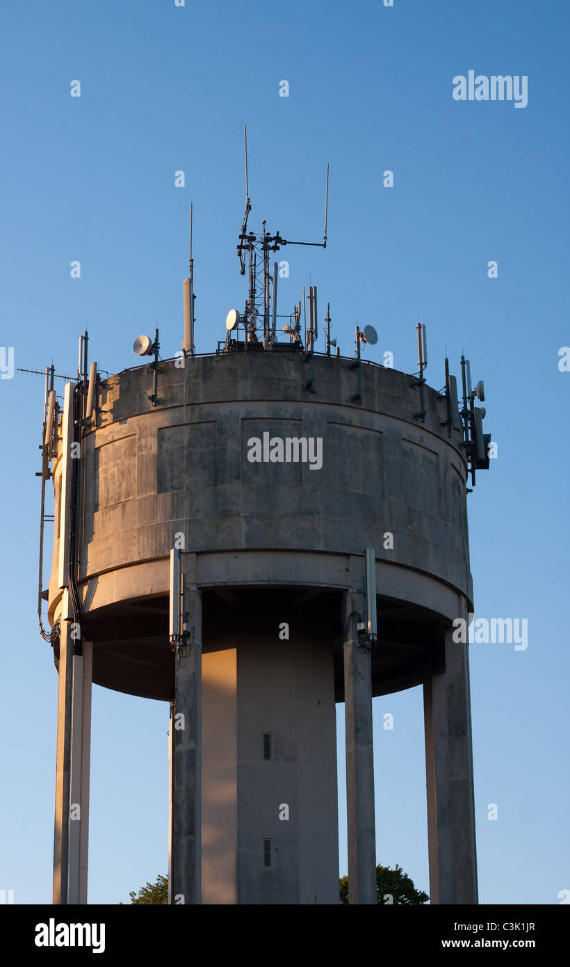 Concrete water tower in Bury St Edmunds, UK Stock Photo - Alamy